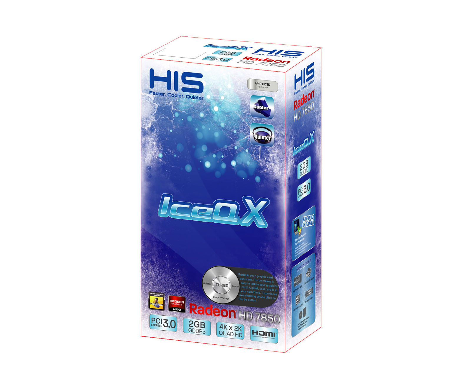 HIS 7850 IceQ X 2GB GDDR5 PCI E DVI HDMI 2xMini DP